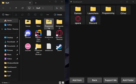 Clean Windows App Launcher Quicklaunch By Dersammy