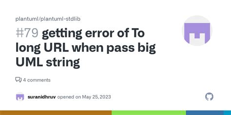 Getting Error Of To Long Url When Pass Big Uml String · Issue 79 · Plantumlplantuml Stdlib