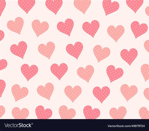 Eye Catching Cute Love Heart Pattern Backdrop Vector Image
