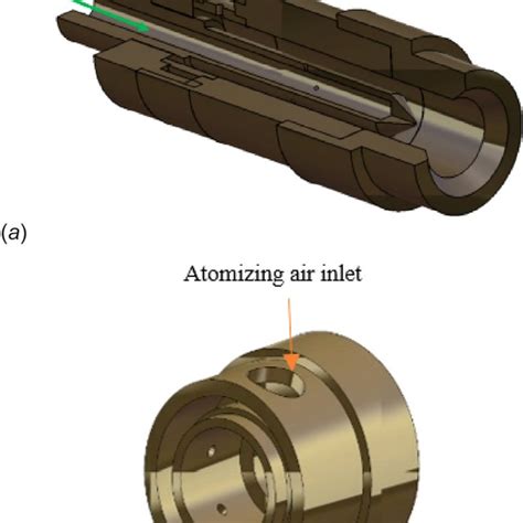 Details Of The Airblast Atomizer A Cut View Of The Airblast Atomizer Download Scientific