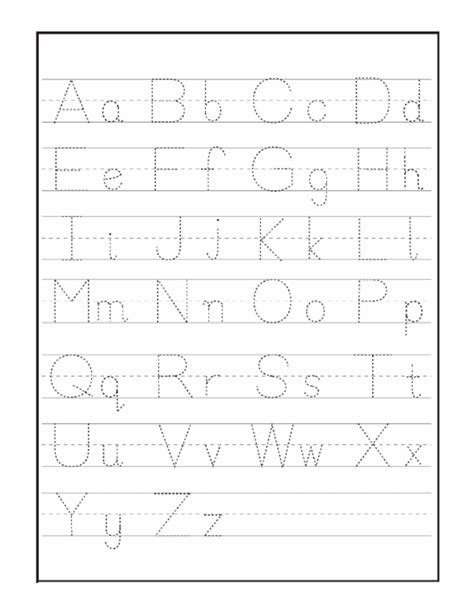 Tracing Sheet Caps And Small Pdf