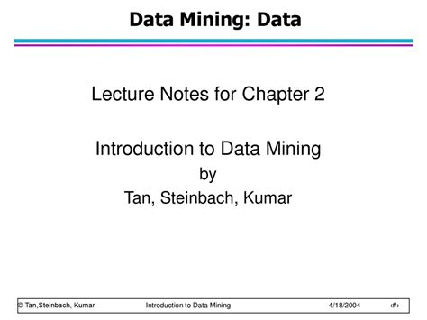 Lecture Notes For Chapter 2 Introduction To Data Mining Ppt Download