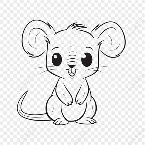 귀여운 마우스 그림 색칠 페이지 개요 스케치 벡터 머리 얼굴 Png 일러스트 무료 다운로드 Lovepik