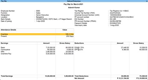 Salary Slip Format For Pvt Ltd Company Kjainnovation