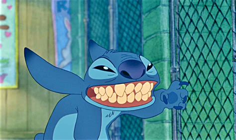 Download Stitch Relaxes In A Virtual Tropical Paradise Background