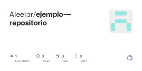 Github Aleelpr Ejemplo Repositorio