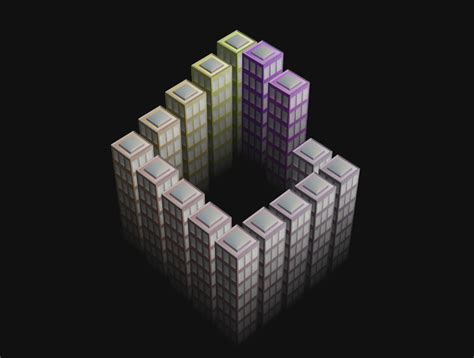 css加载动画，三维建筑动画加载效果 17素材网