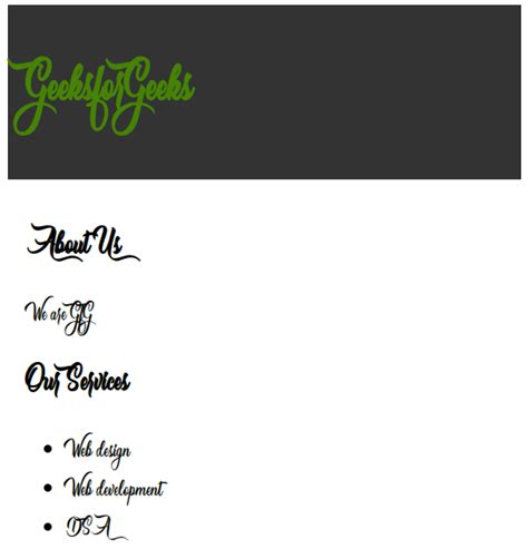 How To Use Otf Fonts On Web Browsers Geeksforgeeks
