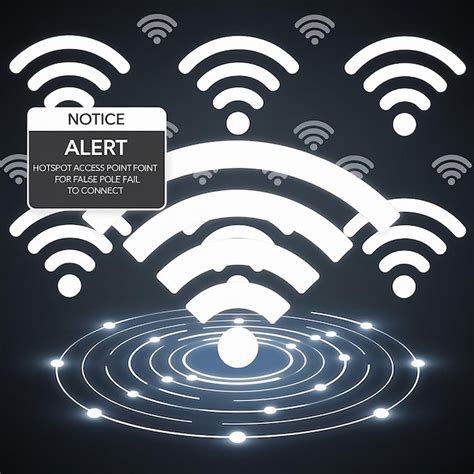 3d Wireless Connect And Sharing Network On Internet With Alert Notice Hotspot Access Point For