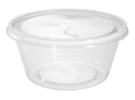 Round Pp Container And Lid Medium
