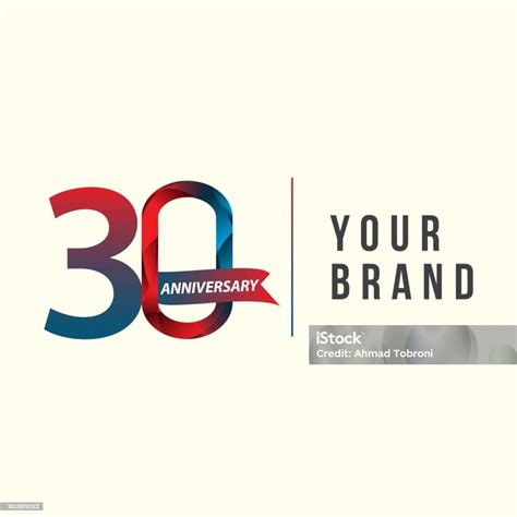 30周年紀念向量範本設計插圖向量圖形及更多週年紀念圖片 週年紀念 30號 事件 Istock