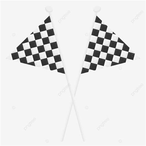 Diseño De Vector Blanco Negro De Bandera De Carreras PNG Bandera De