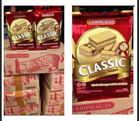 Classic Wafer Khong Guan Makanan Minuman Makanan Instan Di Carousell