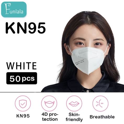 Funlala Kn95 50pcs 5ply Protection Filtration Cover Anti Dust Pollution