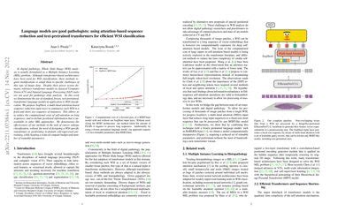Language Models Are Good Pathologists Using Attention Based Sequence