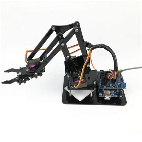 Sg Mg S Dof Unassembly Acrylic Mechanical Arm Steam Robot