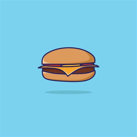 Hand Drawn Simple Burger Doodle Illustration 45629927 Vector Art At