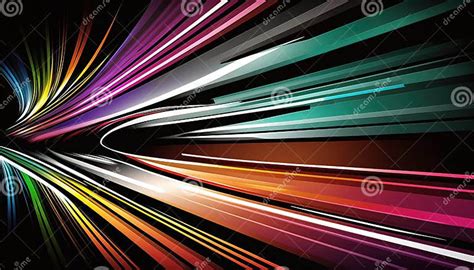 Abstract Colorful Speed Background With Lines Generate Ai Stock Illustration Illustration Of