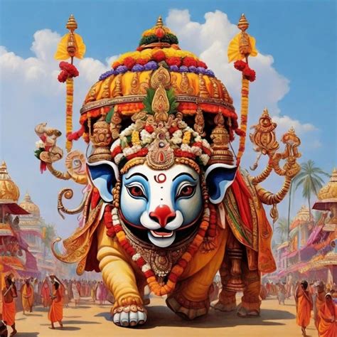 Premium Photo The Annual Grand Rath Yatra Or Car Festival Of Lord