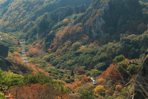 紅葉情報＃1121 季節の情報 小豆島の観光なら寒霞渓ロープウェイへ／日本三大渓谷美「国立公園 寒霞渓」 小豆島観光