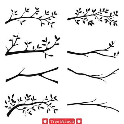 Tree Branch Outline Vector Art Icons And Graphics For Free Download