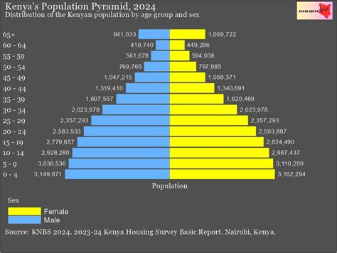 Age Structure In Kenya Number Of People By Age And Sex