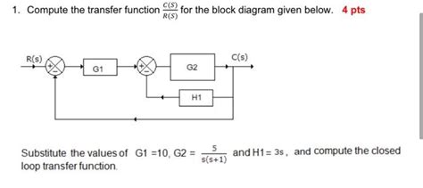 solved 1 compute the transfer function r s c s for the