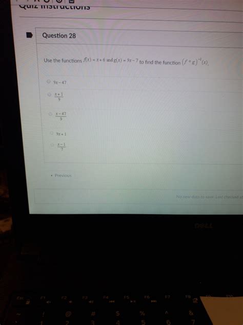 Solved Question 28 Use The Functions F X X 6 And Chegg Com