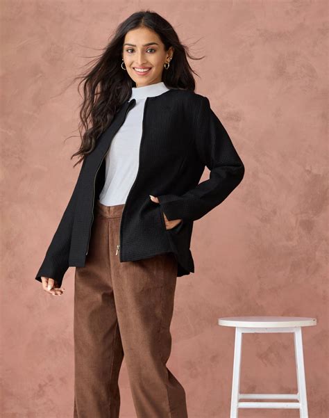Buy Black Wool Regular Fit Jacket For Women Online At Fabindia 20186628