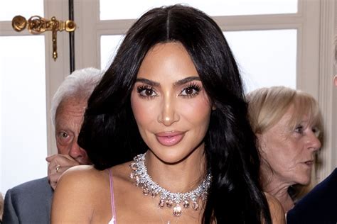 Kim Kardashian Wore The Tiniest Blinged Out Bra With Satin Gucci Pjs