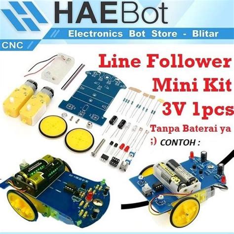 Jual HAEBOT DIY Line Tracer Follower Kit Robot Edukasi Smart Car