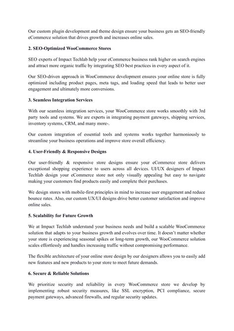 Ppt Top Benefits Of Choosing Impact Techlab For Woocommerce Development Powerpoint