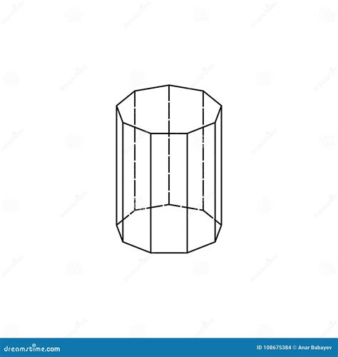 Decagonal Prism Colored Icon Can Be Used For Web Logo Mobile App Ui