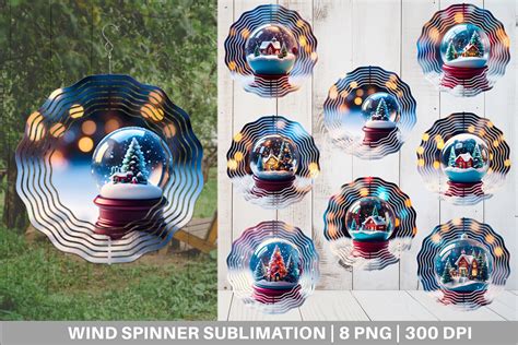 Wind Spinner Christmas Globe Graphic By Artnoy · Creative Fabrica