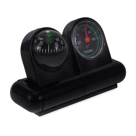 Automotive Navigation Ball Compass For With Thermometer Car