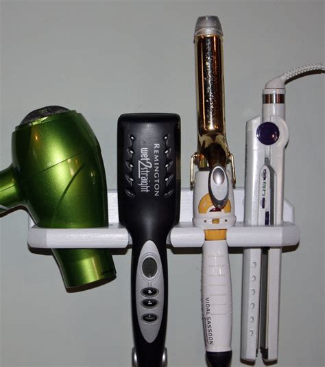 Hair Blow Dryer Curling Flat Iron Straightener Holder Shelf