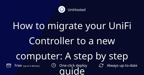 how to migrate your unifi controller to a new computer