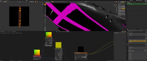 hexagon mapping with vertex group as mask materials and textures