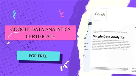 Google Data Analytics Certificate For Free YouTube