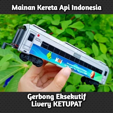 Jual Miniatur Kereta Api Indonesia CC206 Paket KETUPAT Mainan Anak