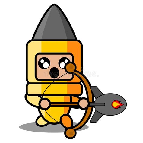 Nuclear Arrow Bullet Gun Mascot Costume Stock Vector Illustration Of Bullet Firearm 229223279