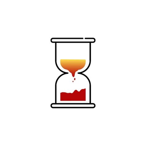 Icono De Reloj De Arena Vector Premium