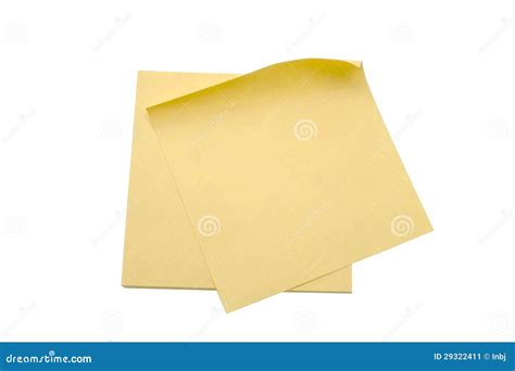 Memo Paper Stock Image Image Of Memo Stick Notepaper 29322411