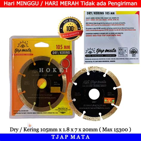 Jual Mata Potong Keramik 105MM Dry TJAP MATA Diamond Wheel Granite