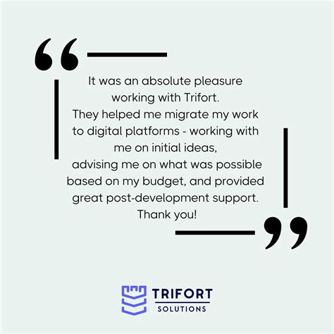 Triforts Client Praises Our Software Solutions Trifort Solutions Ltd