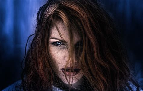 Face Digital Art Photoshop Women Portrait Eyes Looking At Viewer