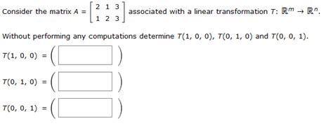 Solved Consider The Matrix A Associated With A Chegg Com