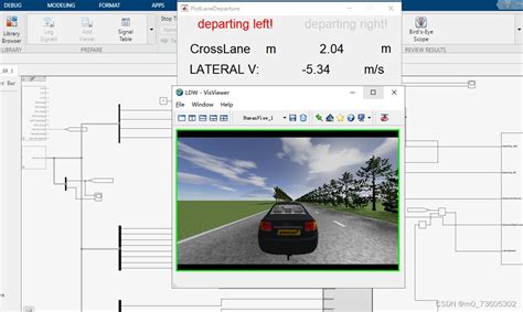 自动驾驶prescan 和simulink 联合仿真ldw模型，车道偏离预警prescan与matlab联合仿真车道偏离预警系统 Csdn博客