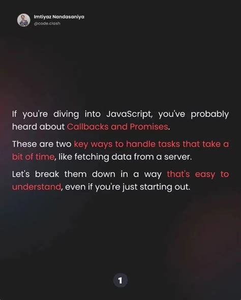 Nina Coder Tech Frontend Developer Javascript Callback Vs
