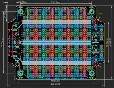 Superperf 115x90mm Project Box Solderable Breadboard Perf Board With